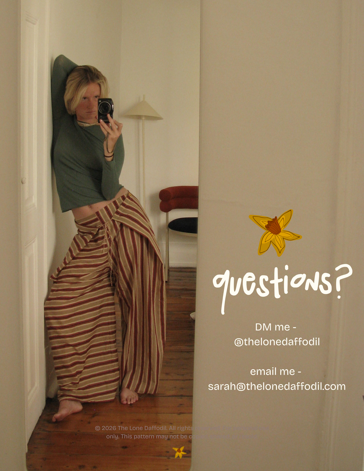 Lisbon Pant Digital Sewing Pattern – The Lone Daffodil